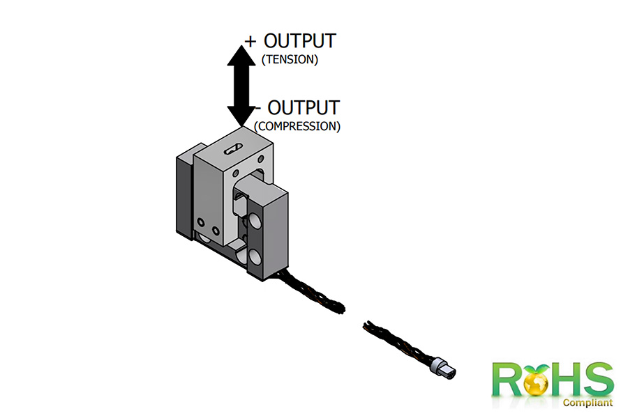 Custom Parallelogram Load Cell w/ Overload Protection